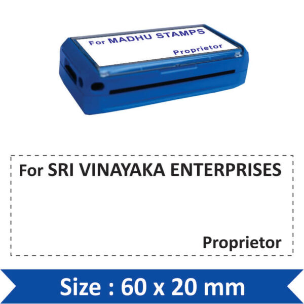 Proprietor Stamp & Director Rubber Stamp Format | Stampmart